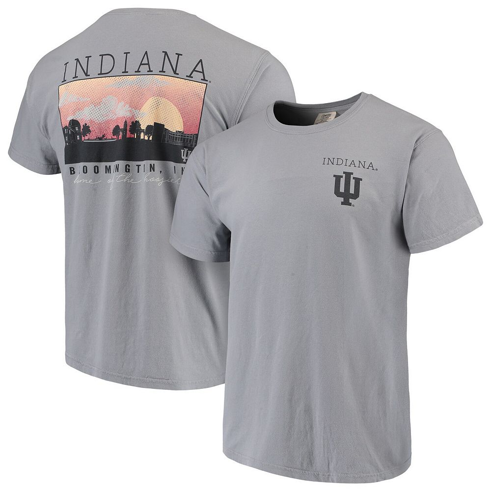 Men's Gray Indiana Hoosiers Comfort Colors Campus Scenery T-Shirt