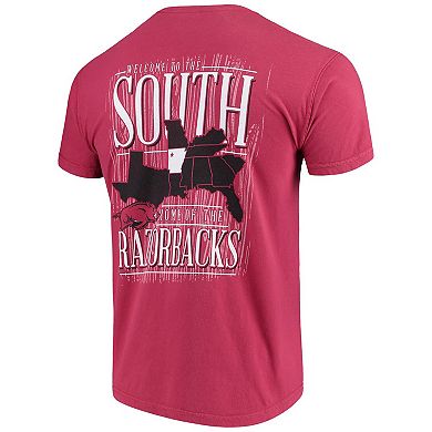 Men's Cardinal Arkansas Razorbacks Welcome to the South Comfort Colors ...