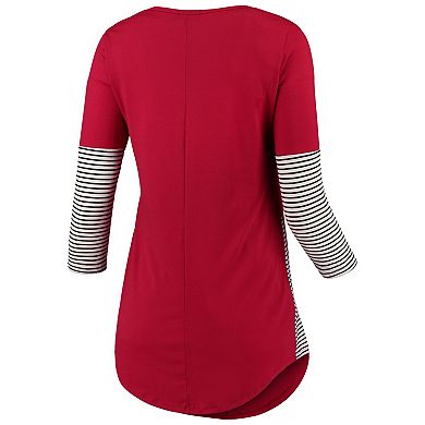 Women's Crimson Alabama Crimson Tide Striking in Stripes Tunic Tri ...