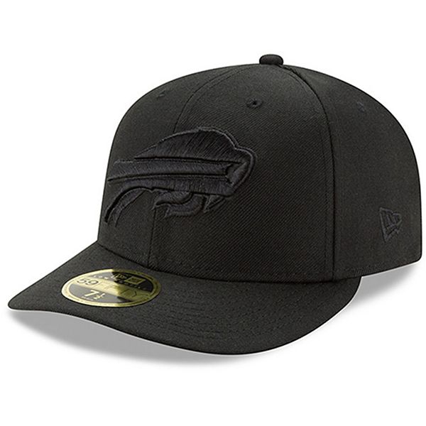 Men's New Era Black Buffalo Bills Black on Black Low Profile 59FIFTY II ...