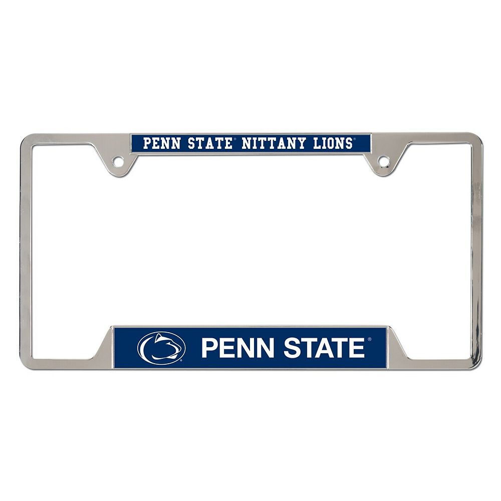 WinCraft Penn State Nittany Lions Chrome Plated Metal License Plate Frame