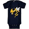 Infant Navy GA Tech Yellow Jackets Big Logo Bodysuit