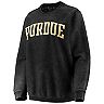 Women's Pressbox Black Purdue Boilermakers Comfy Cord Vintage Wash ...