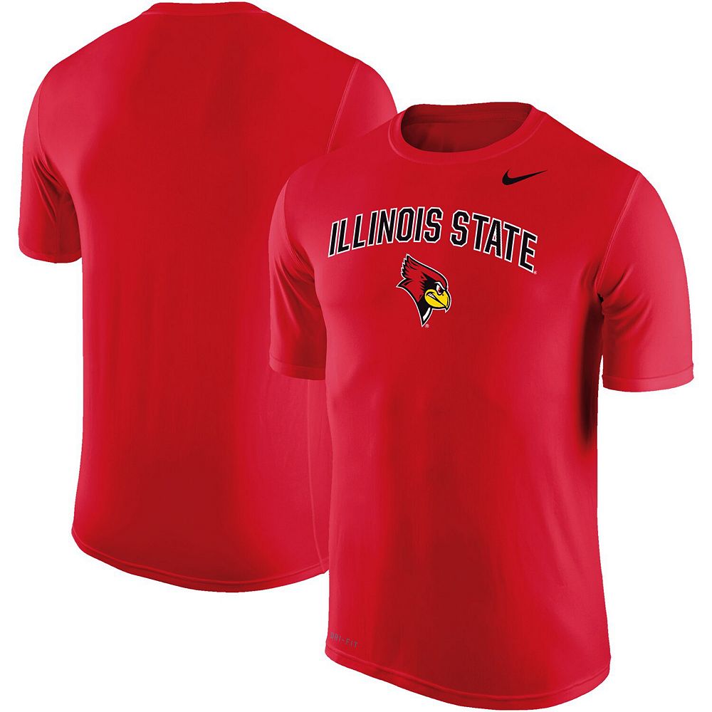 Men's Nike Red Illinois State Redbirds Arch Over Logo Performance T-Shirt