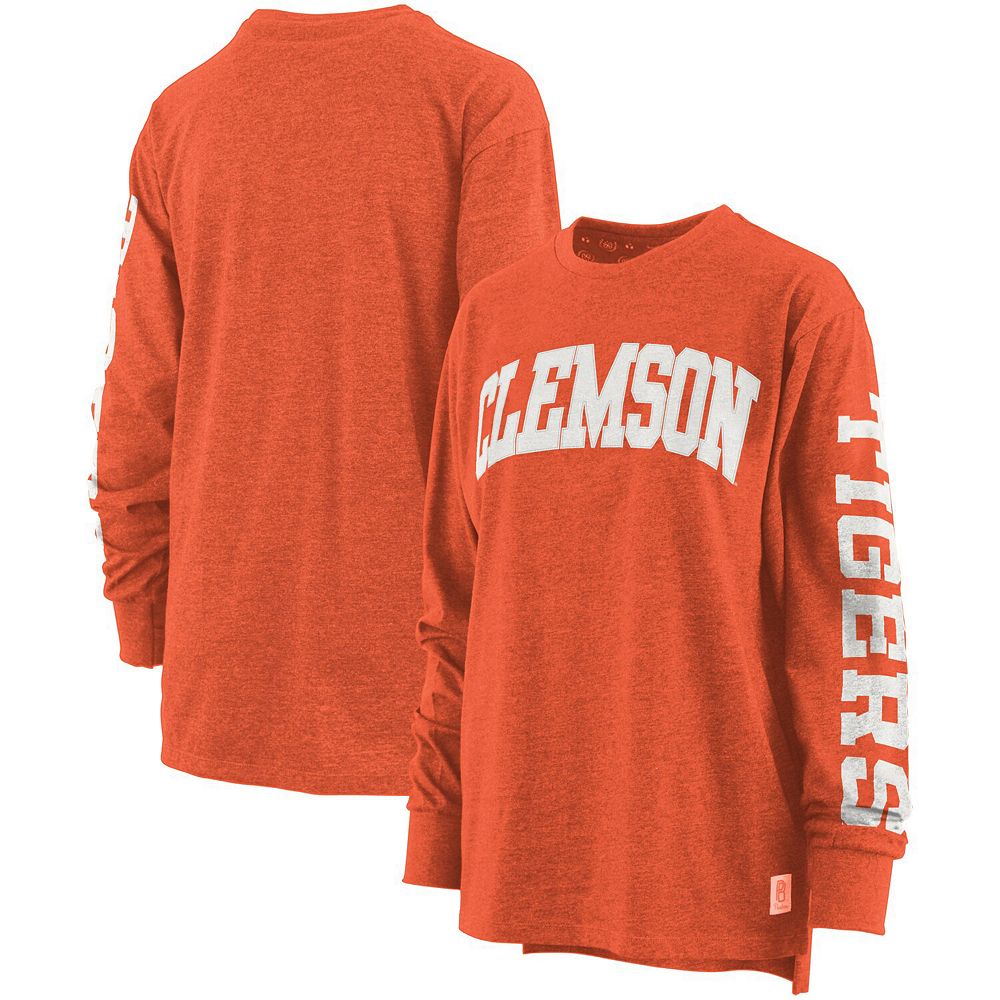 Women's Pressbox Orange Clemson Tigers Plus Size Two-Hit Canyon Long ...