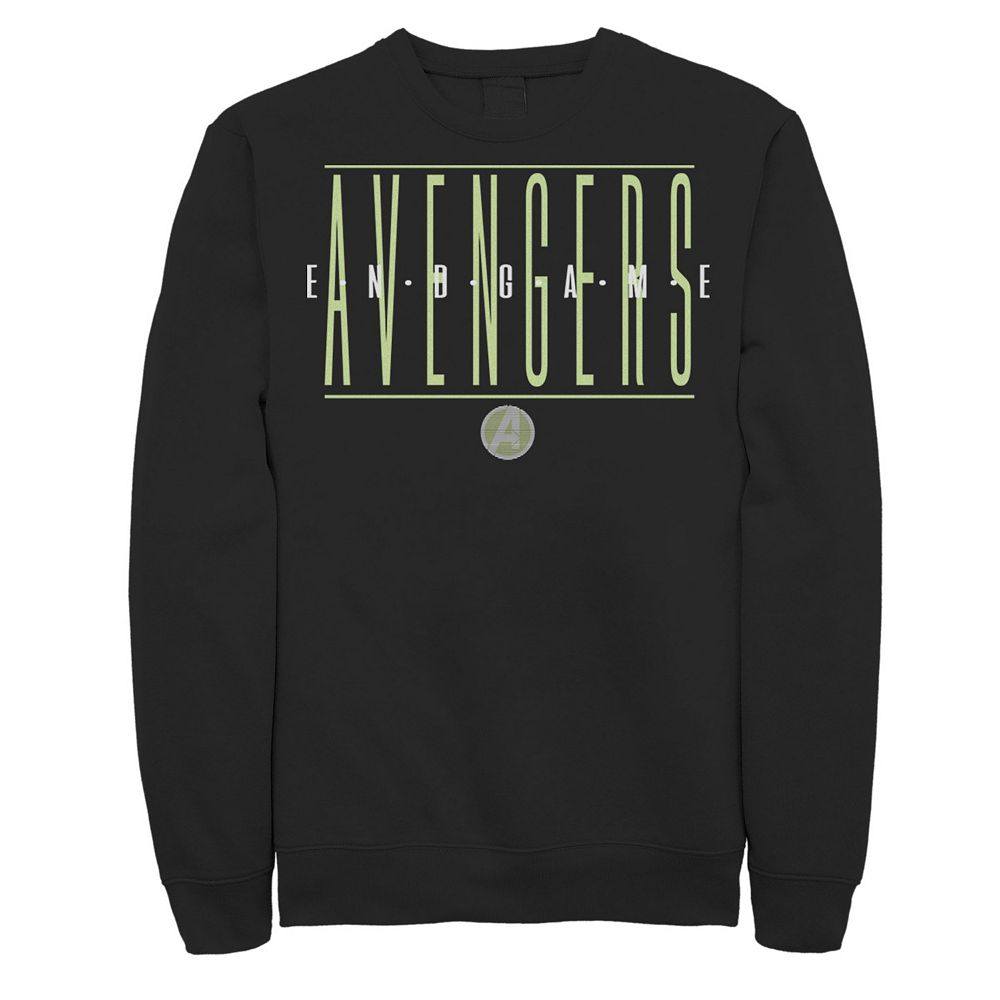 Men's Marvel Avengers Endgame Text Overlay Sweatshirt