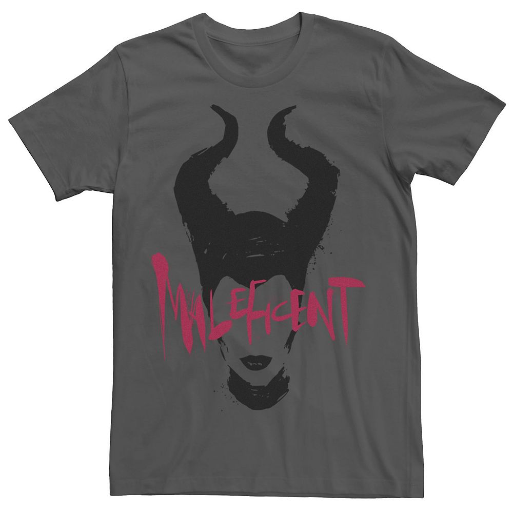 Disney's Maleficent Men's Paint Drip Portrait Tee