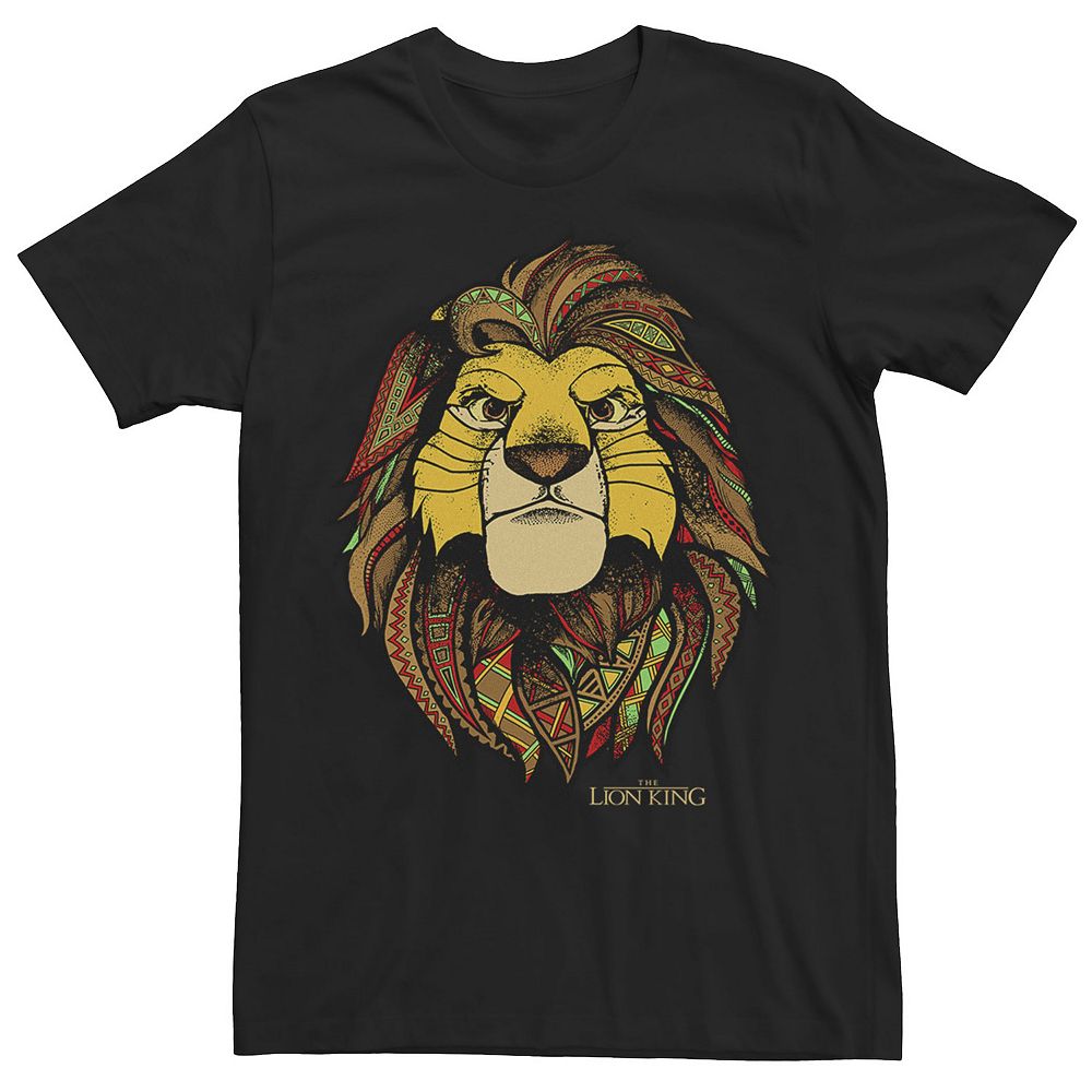 Disney's The Lion King Men's Geometric Colorful Simba Tee