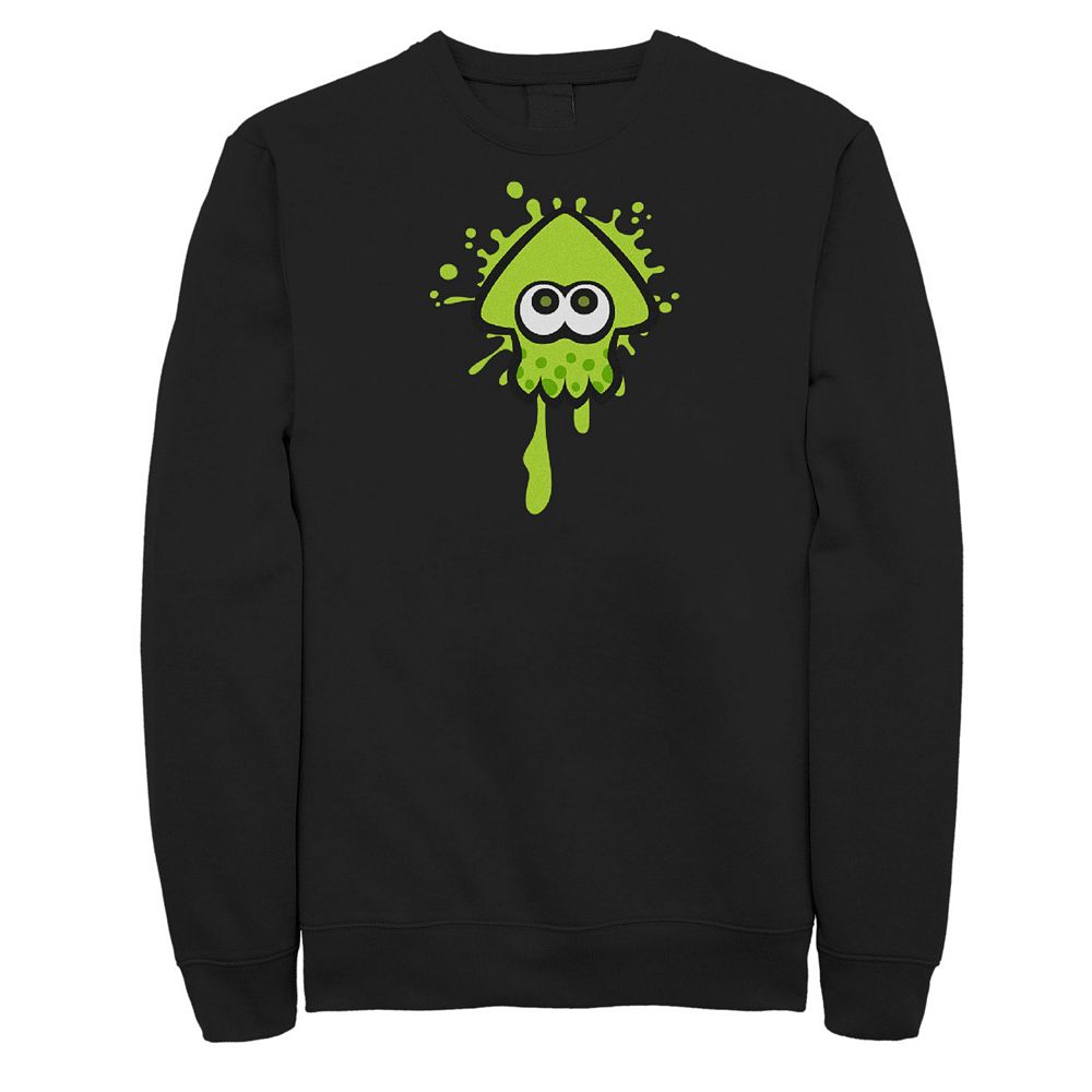 Men's Nintendo Splatoon Green Inkling Squid Splat Sweatshirt