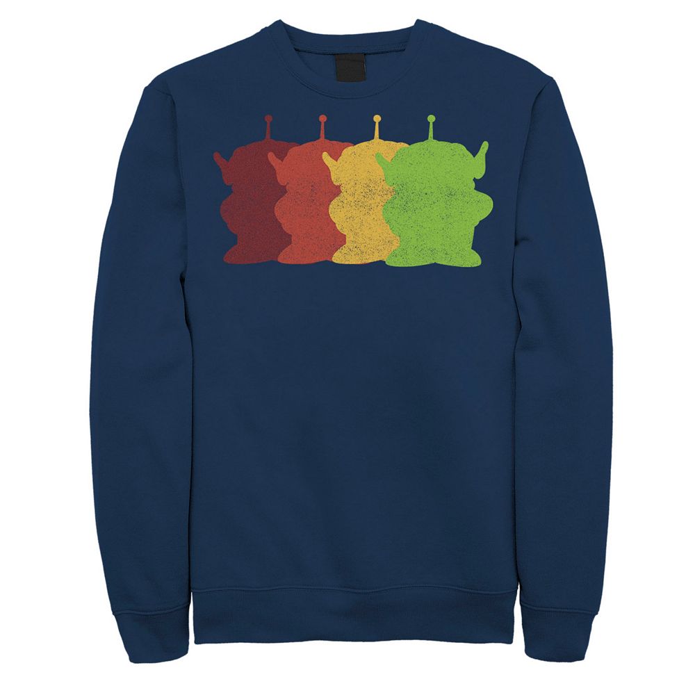 Disney / Pixar's Toy Story Alien Men's Colorful Silhouette Stack Sweatshirt