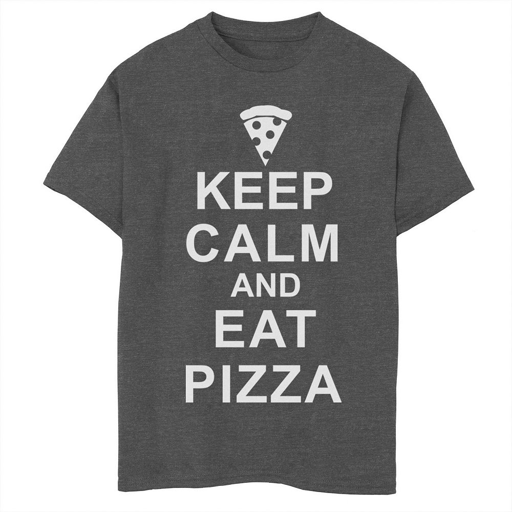 Boys 6-20 Keep Calm And Eat Pizza Graphic Tee