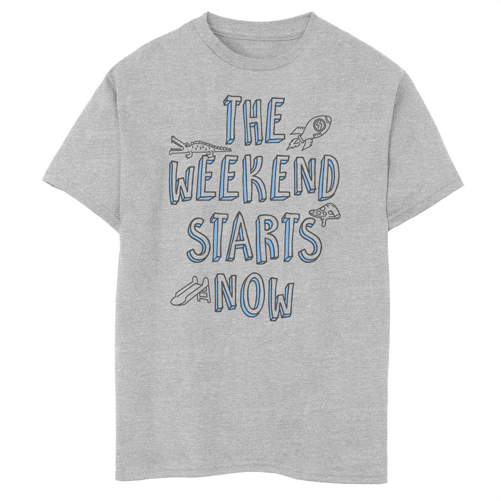 Boys 8-20 Weekend Starts Now Graphic Tee