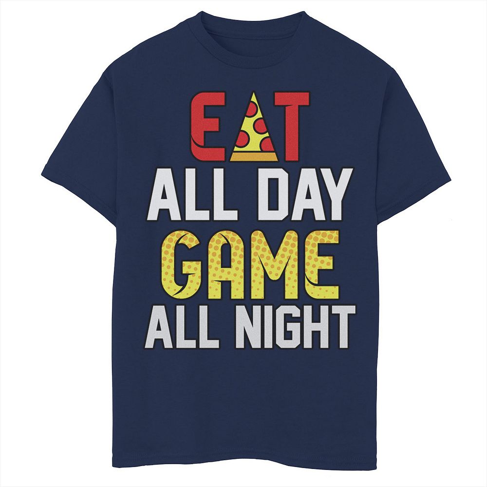 Boys 8-20 Eat All Day Game All Night Graphic Tee