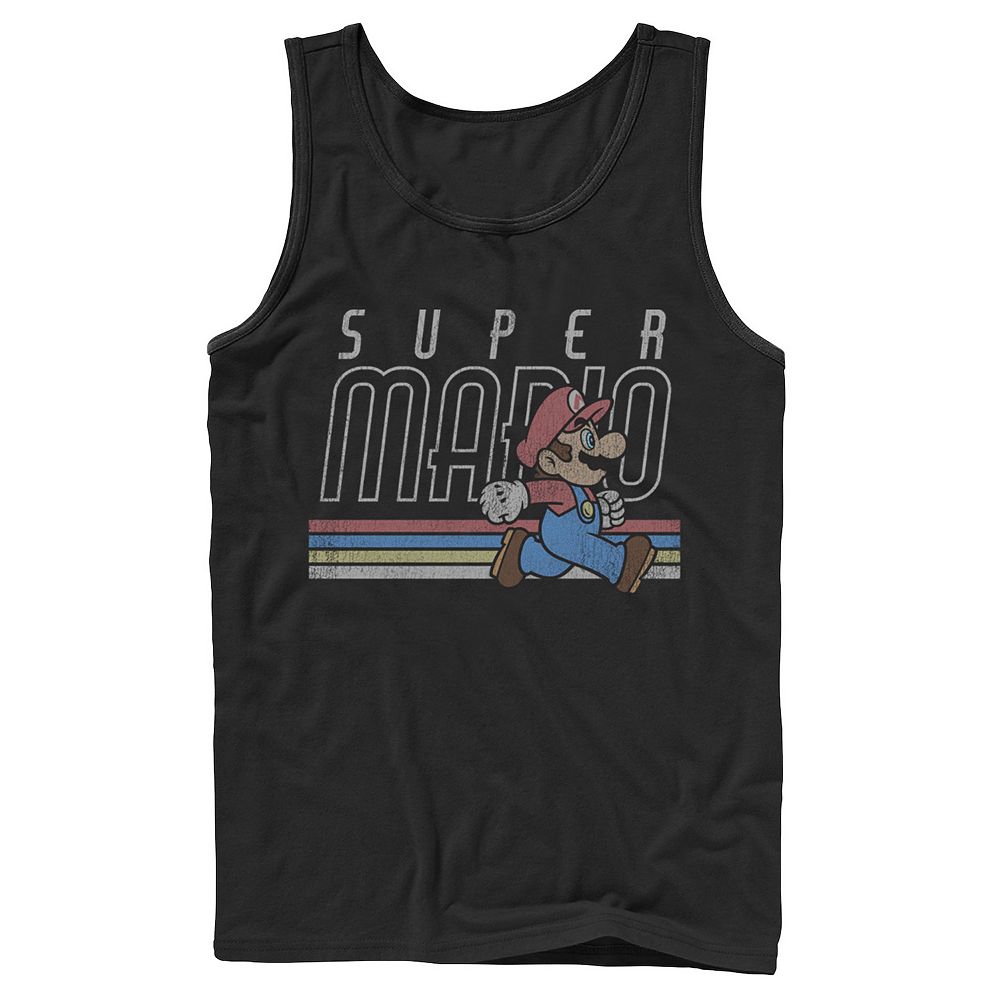 Men's Nintendo Super Mario Retro Rainbow Tank Top