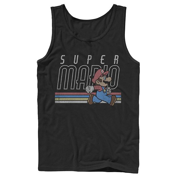 Men's Nintendo Super Mario Retro Rainbow Tank Top