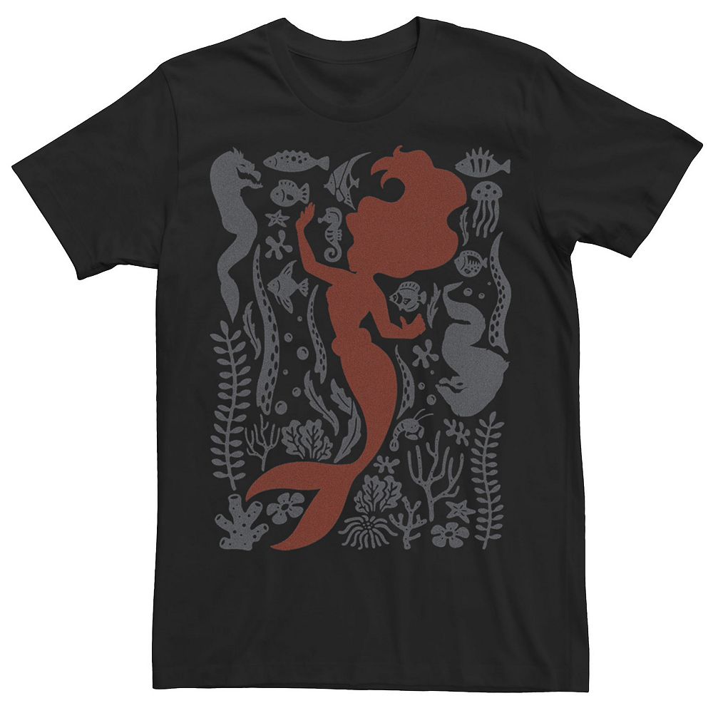 Disney's The Little Mermaid Ariel Men's Silhouette Symbols Tee
