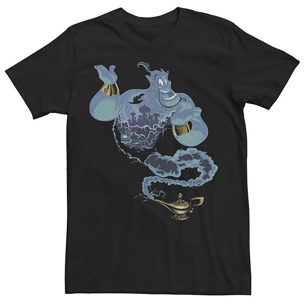 Men's Disney Aladdin Genie Portrait Agrabah Fill Tee