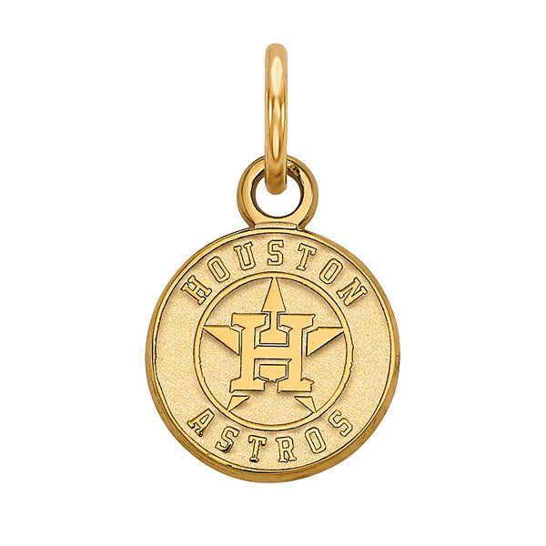 LogoArt 10k Gold Houston Astros Logo Pendant