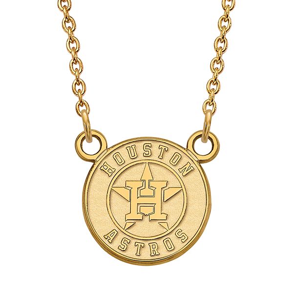 LogoArt 14K Gold Houston Astros Pendant Necklace