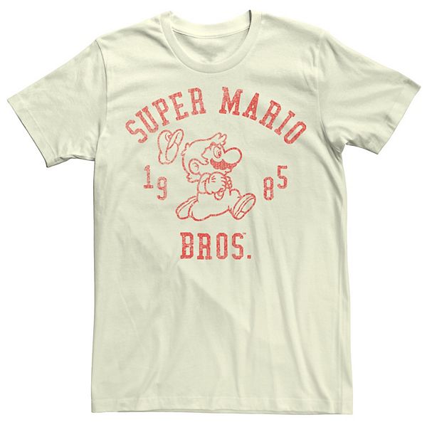 Men's Nintendo Super Mario Bros Retro Side Run 1985 Tee