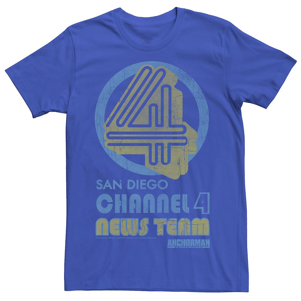 Men's Anchorman Channel 4 Tee