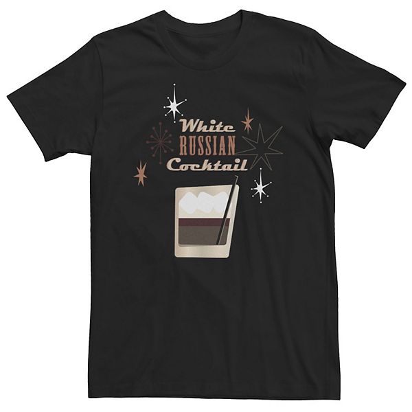 Men's Big Lebowski White Russian Cocktail Tee