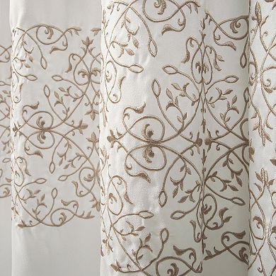 Lush Decor Scroll Medallion Shower Curtain