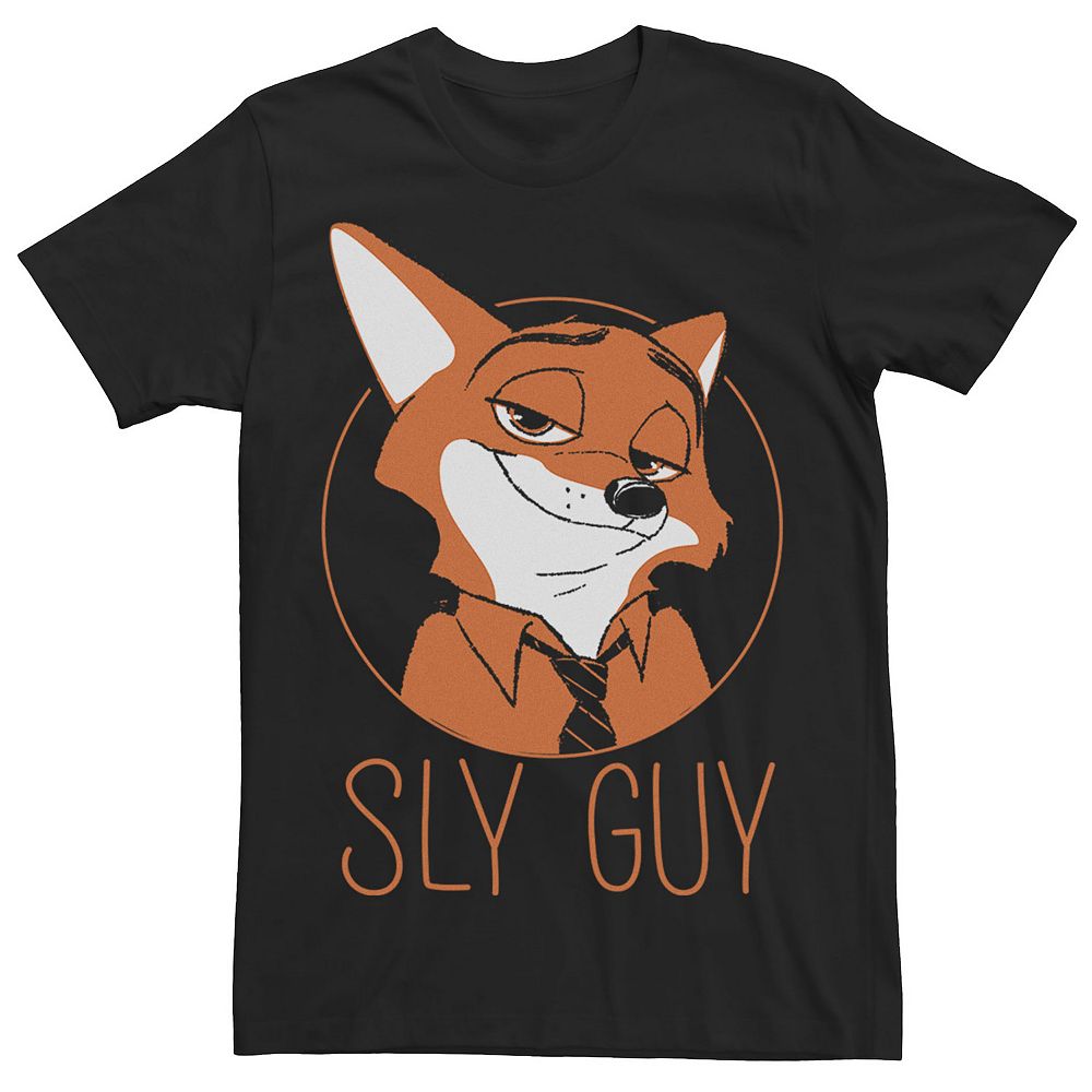 Disney's Zootopia Nick Wilde Sly Guy Men's Fox Tee
