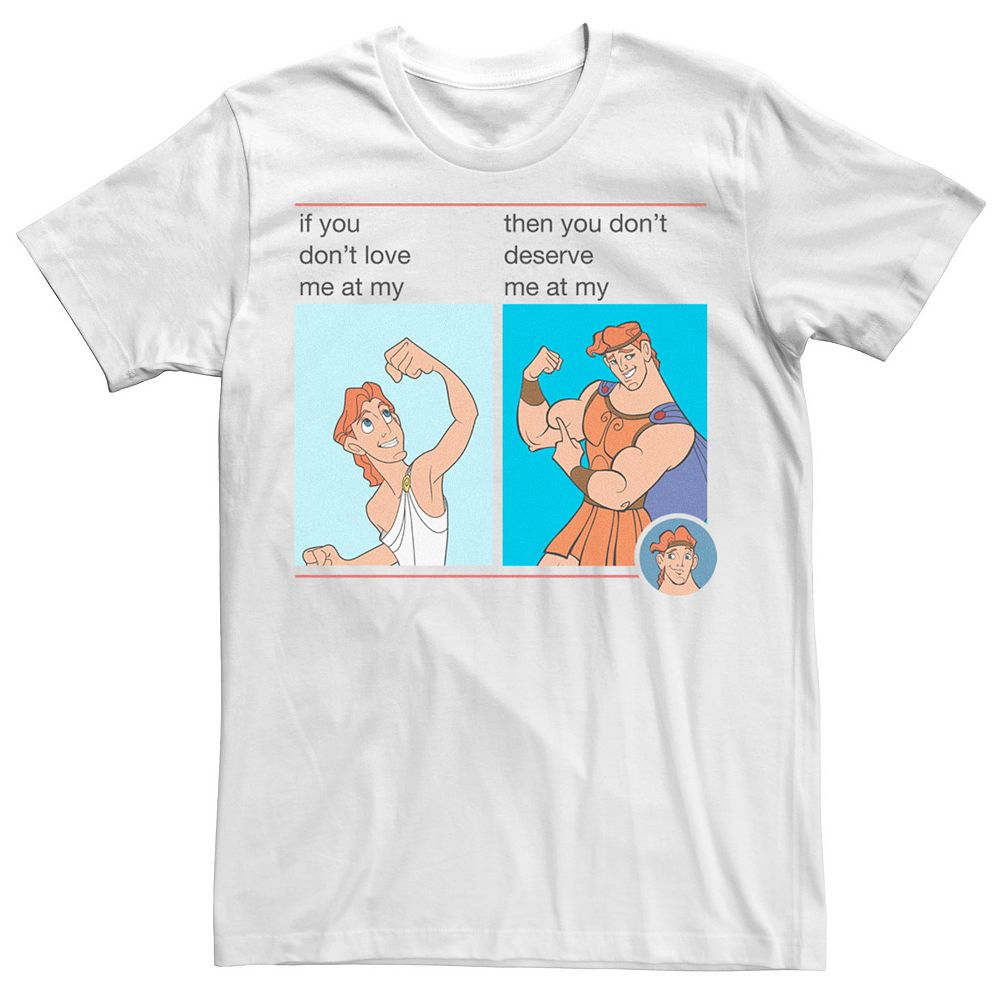 Disney's Hercules Meme Portrait Grid Men's Tee