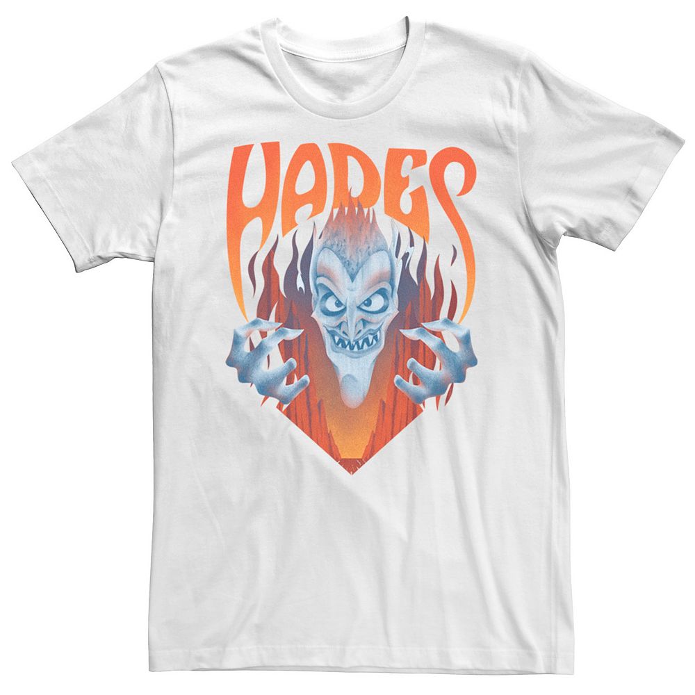 Disney's Hercules Angry Hades Flames Portrait Logo Men's Tee
