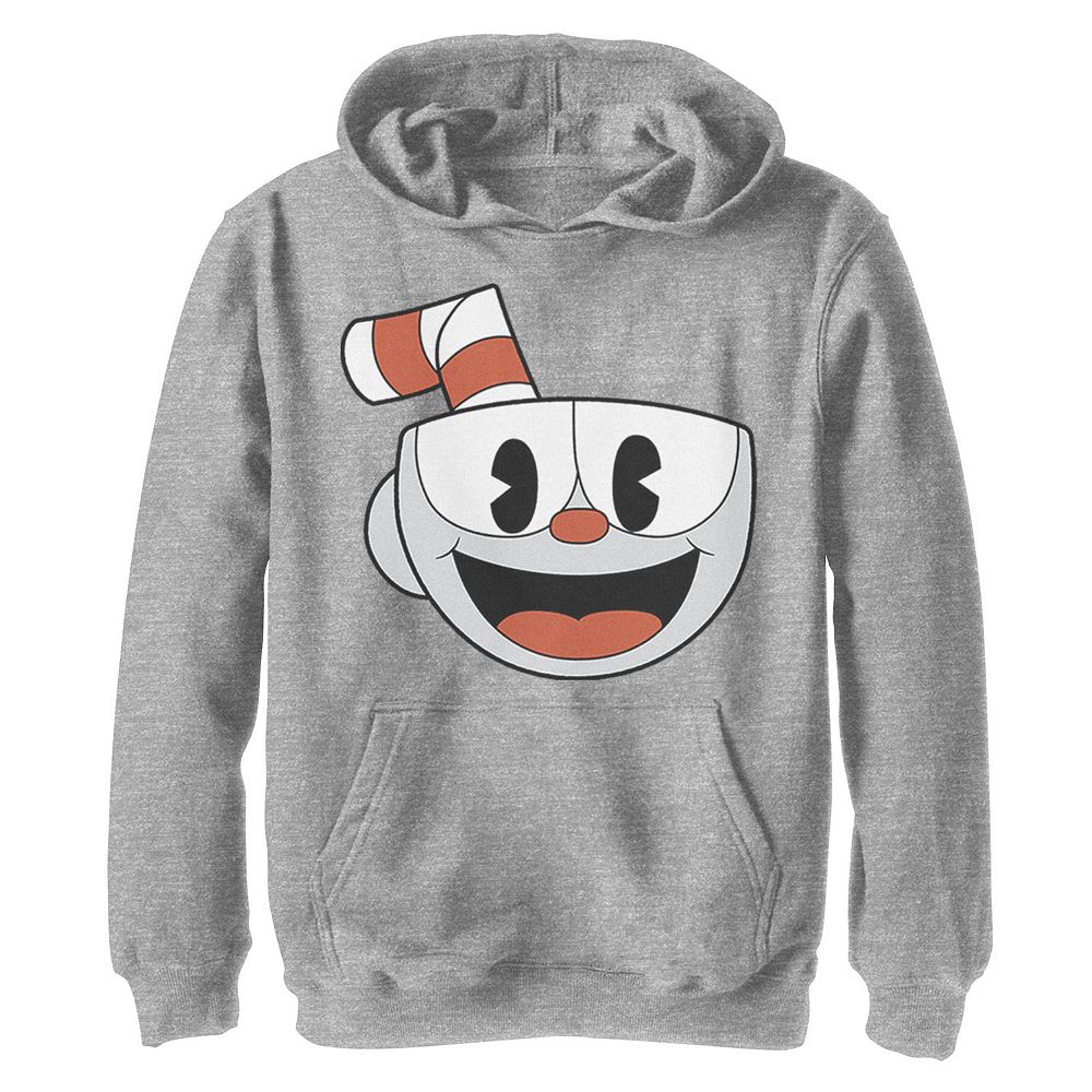Boys 8-20 Cuphead Big Smiling Face Video Game Graphic Hoodie