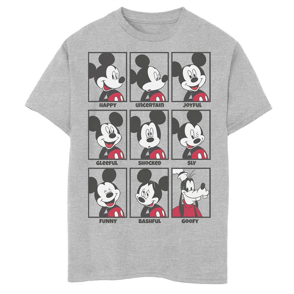 Disney's Disney Mickey Mouse Emotions Goofy Smile Boys 8-20 Graphic Tee