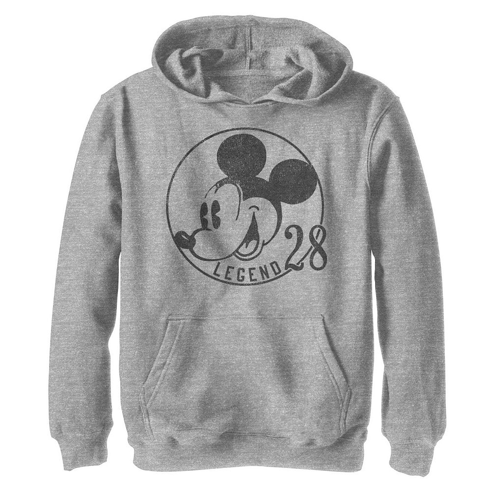 Disney's Mickey Mouse Legend 28 Vintage Portrait Boys 8-20 Graphic Hoodie