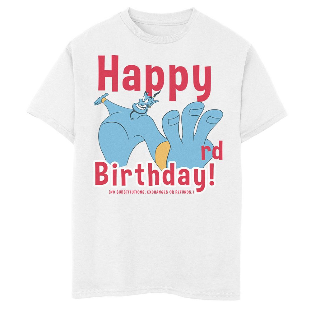 Disney's Aladdin Boys 6-20 Genie Quote Portrait Happy 3rd Birthday ...