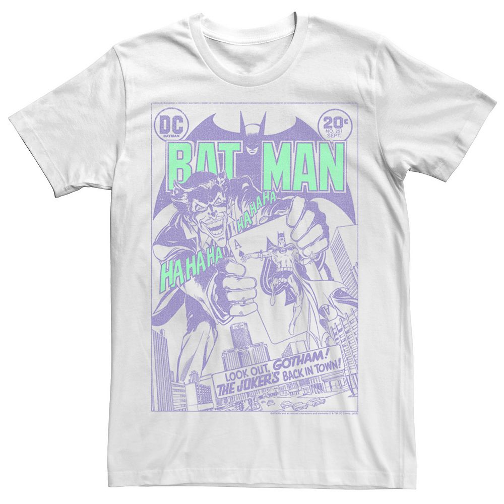 Men's Batman Purple Hue Comic Poster Tee