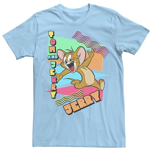 Men's Tom And Jerry Triangle 90's Portrait Tee
