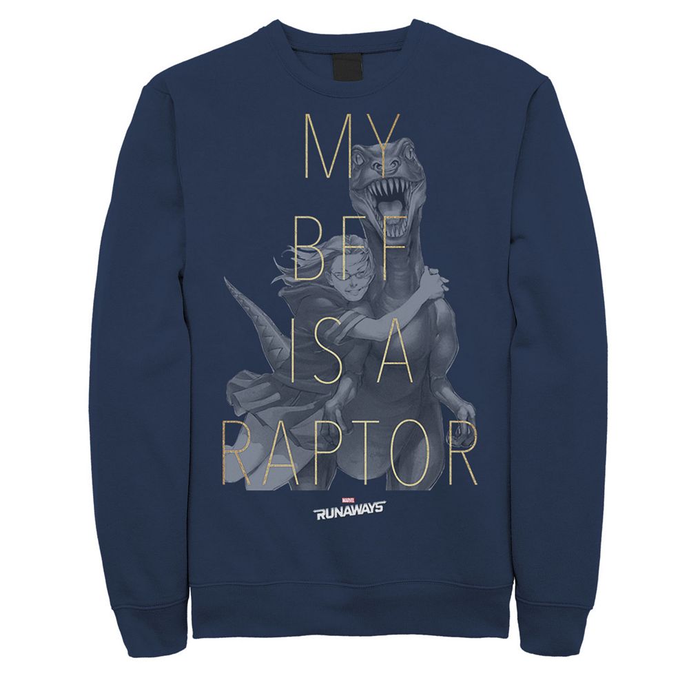 Men's Marvel Runaways Gertrude Yorkes Old Lace BFF Raptor Graphic ...