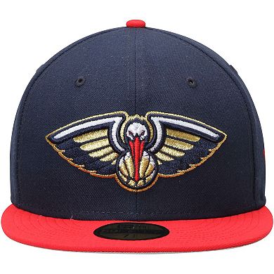 Men's New Era Navy/Red New Orleans Pelicans Official Team Color 2Tone ...