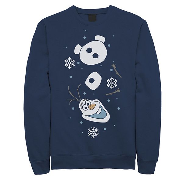 Disney's Frozen Men's Olaf Happy Pieces Graphic Fleece Pullover
