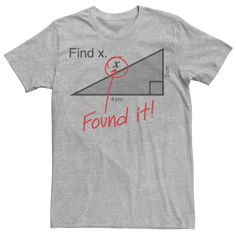 Men's Find X Math Humor Graphic Tee