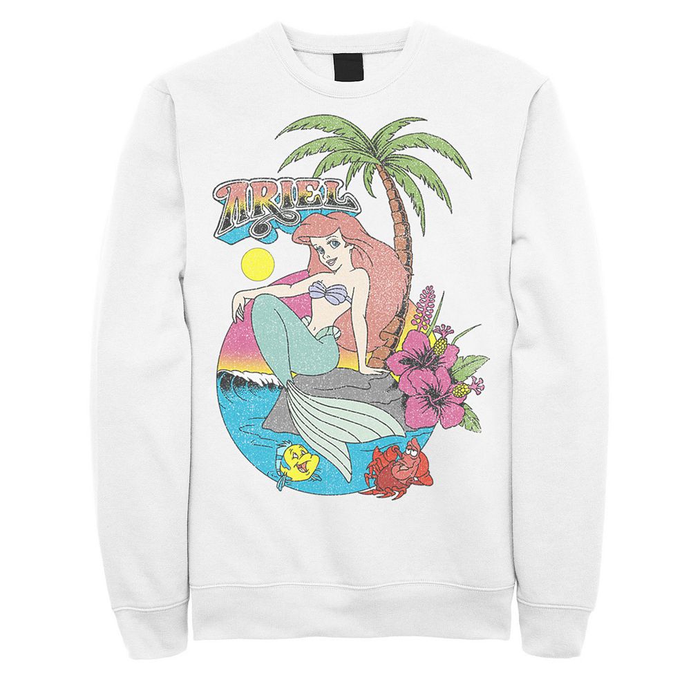 Disney's The Little Mermaid Ariel Men's Distressed Logo Fleece
