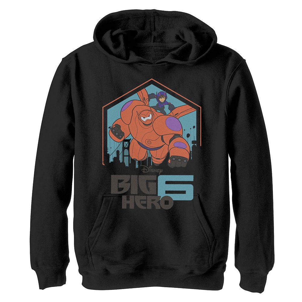 Disney's Big Hero 6 Boys 4-20 Baymax City Overview Graphic Hoodie