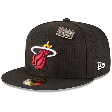 Men's New Era Black Miami Heat 2018 Draft 59FIFTY Fitted Hat