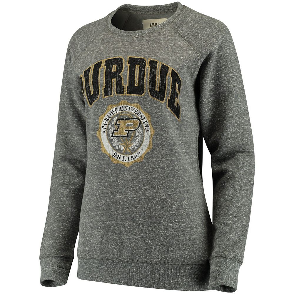 Women's Pressbox Heathered Gray Purdue Boilermakers Edith Vintage Knobi ...