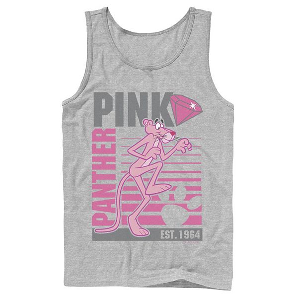 Men's Pink Panther Lined Portrait Tank Top