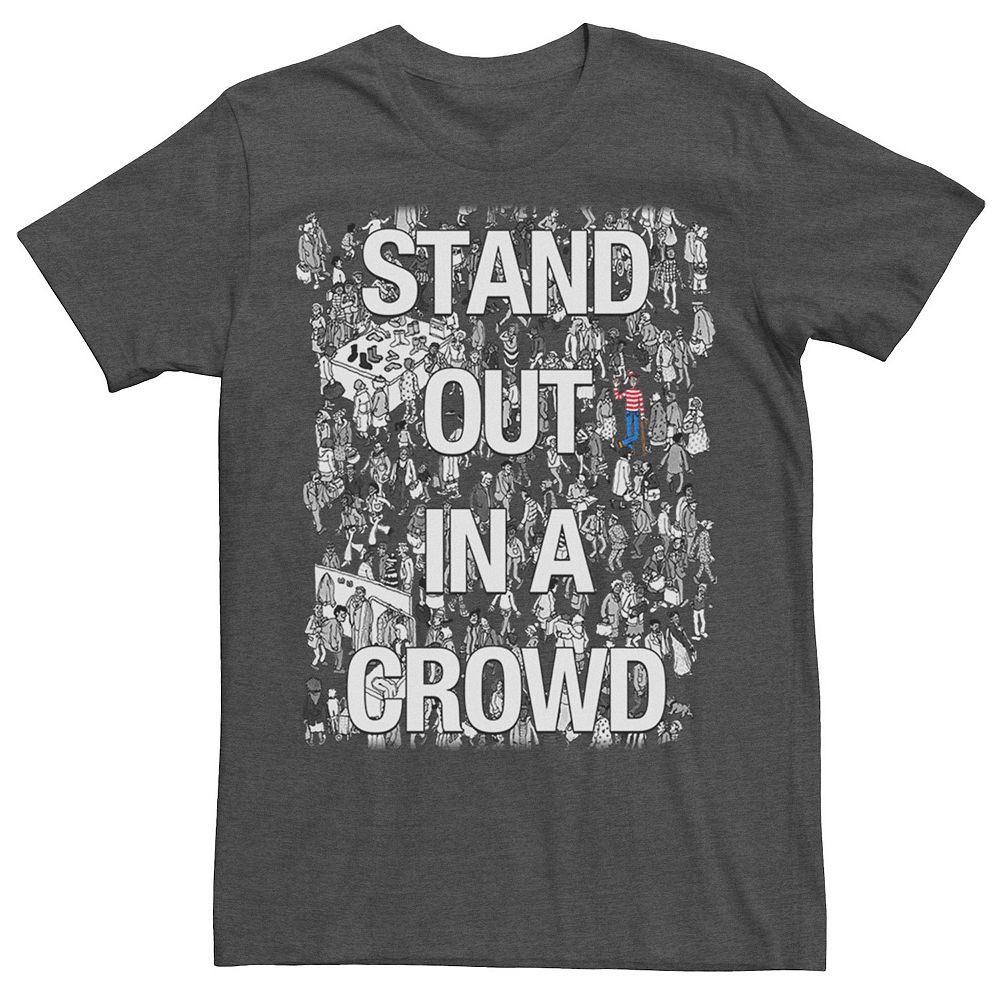 Men's Where's Waldo Stand Out In A Crowd Poster Graphic Tee