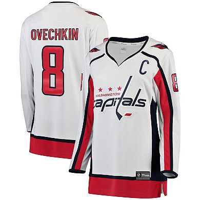 Women's Fanatics Alexander Ovechkin White Washington Capitals Breakaway Player Jersey