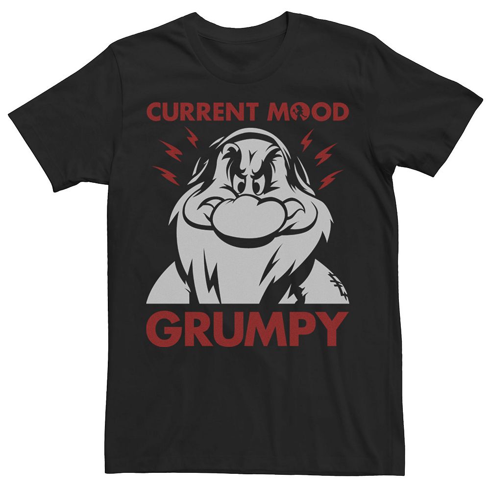 Disney's Snow White Grumpy Men's Current Mood Portrait Tee