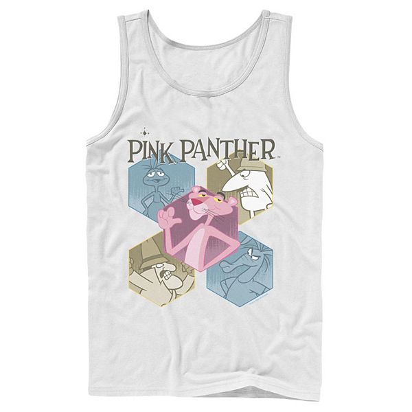 Men's Pink Panther Hexagonal Portraits Tank Top