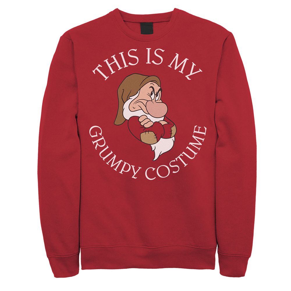 Men's Disney's Snow White This Is My Grumpy Costume Halloween Fleece